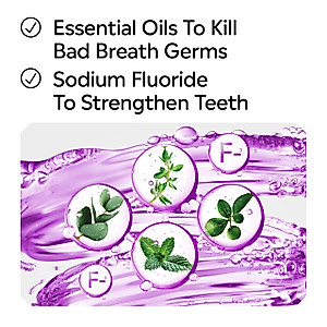 Listerine Total Care Anticavity Fluoride Mouthwash, 6 Benefits in 1 Oral Rinse Helps Kill 99% of Bad Breath Germs, Prevents Cavities, Strengthens Teeth, ADA-Accepted, Fresh Mint, 1 L