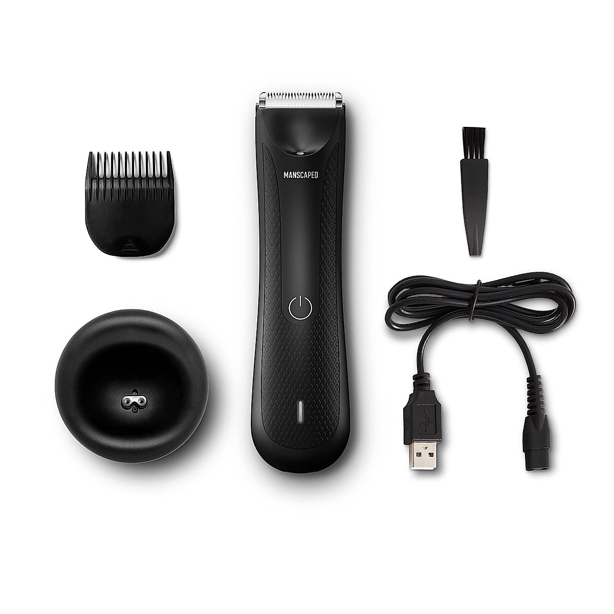 MANSCAPED™ Nuts and Bolts 3.0, Men's Grooming Kit, Includes The Lawn Mower™ 3.0 Ergonomically Designed Powerful Waterproof Trimmer, The Crop Preserver™ Ball Deodorant and Disposable Shaving Mats