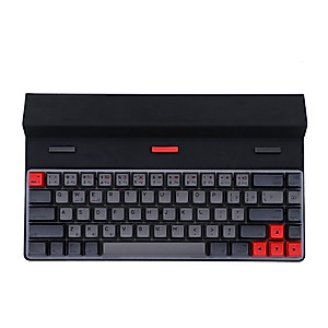 EPOMAKER NT68 65% RGB Hotswap Bluetooth 5.1 Wireless Wired Mechanical Gaming Keyboard with Foldaway Stand, 1900mAh Battery for Mac/Win/Gamer (Gateron Red Switch, Grey Black for Win)