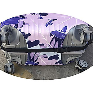 WUJIAONIAO Travel Luggage Cover Spandex Suitcase Protector Washable Baggage Covers (S (for 18-20 inch luggage), TRAVEL)