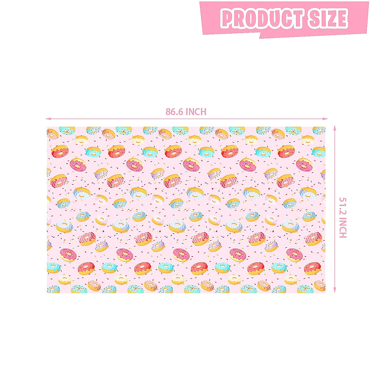 LXlucktim Donut Birthday Party Supplies for 1 Year Old Girl, 202 Pcs Sweet One Party Decorations for Girls Baby - Table Cover, Plates, Cups, Napkins, Utensils, Serves 25 Guests