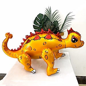 Giant 3D Dinosaur Balloon for Birthday Party Decorations, Cute Self Standing Dino Balloons, Aluminium Foil Balloons for Kids Adults Birthday Party Supplies Decor (4pack Dino Boy)