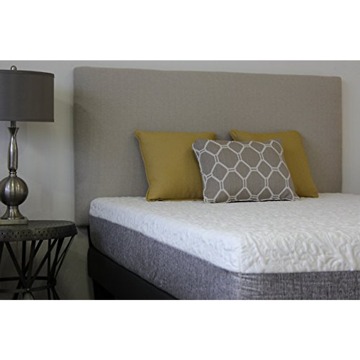 Travel Happy (Custom Size Requests) with A 10 INCH Any King Size New Cooler Sleep Graphite Gel Memory Foam Mattress with Premium Textured 8-Way Stretch Cover Made in The USA