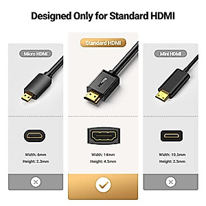 UGREEN HDMI Extension Cable 4K HDMI Extender Male to Female Adapter Cord Compatible with Roku TV Stick PS5 PS4 Xbox Laptop PC Nintendo Switch Blu Ray Player Google Chromecast Wii U HDTV 1.5FT