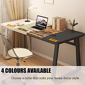 XUEGW Computer Desk Modern Simple Style Desk for Home Office, 39.3 inch Small Writing Table Study Corner Work Desk for Bedroom