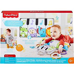 Fisher-Price Activity City Gym To Jumbo Playmat, Infant To Toddler Activity Gym with Music, Lights, Vehicle Toys and Extra-Large Playmat