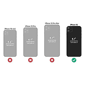 LifeProof Fre Case for iPhone 12, Waterproof (IP68), Shockproof, Dirtproof, Drop Proof to 2 Meters, Sleek and Slim Protective Case with Built in Screen Protector, Black