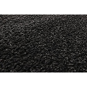 Unique Loom Solo Collection Area Rug - Calabasas (7' 10" x 10' Rectangle, Charcoal/ Black)