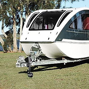 FZZD 2000lbs Trailer Jack with Wheel, Heavy Duty Swivel Boat Trailer Jack, 12" Lift, for RV Boat