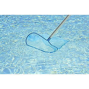 Poolmaster 18215 Basic Aluminum Leaf Rake, Medium, Blue
