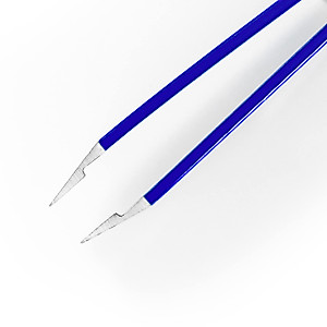 REFINE - Italy - Professional Precision Slant Tip Tweezers, Stainless Steel, 3.75", 1 Count