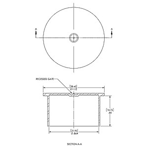 Caplugs ZPO80Q1 Plastic Push-On, Straight-Thread Cap to Cap Thread Size 7/8" PO-80, PE-LD, to Cap Thread Size 7/8", Natural (Pack of 50)