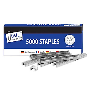 Just Stationery No26 Staples in CDU (Box of 5000)