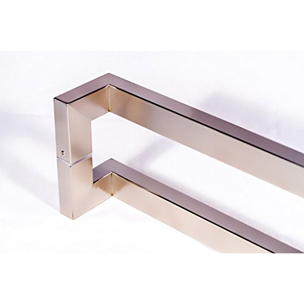 48 Inch Square Rectangle Flat Shape Stainless Steel Modern Contemporary Entry Door Handle Bar Pull Shower Glass Sliding Barn Door Entrance Interior Exterior Door Pull Push Brush Nickel Satin Finish