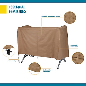Duck Covers Essential Water-Resistant 90 Inch Canopy Swing Cover, Outdoor Swing Cover