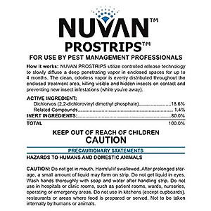 Nuvan ProStrips (Pack of 12 Strips with 12 Cages) & MGK 1977 Crossfire Insecticide Aerosol, 17oz, Cream