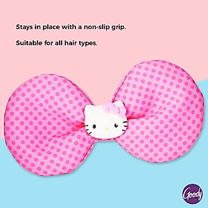 GOODY x Hello Kitty Girls Hair Clip Pink Bow Stay Tight Closure Help Keep Hairs In Place Hair Accessories to Style With Ease and Keep Your Hair Secured For All Hair Types Pain Free, 1 Count