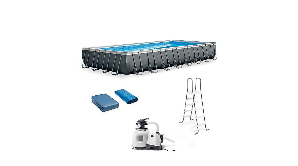 Intex 32x16x52 ft Ultra XTR Above Ground Pool | Gray