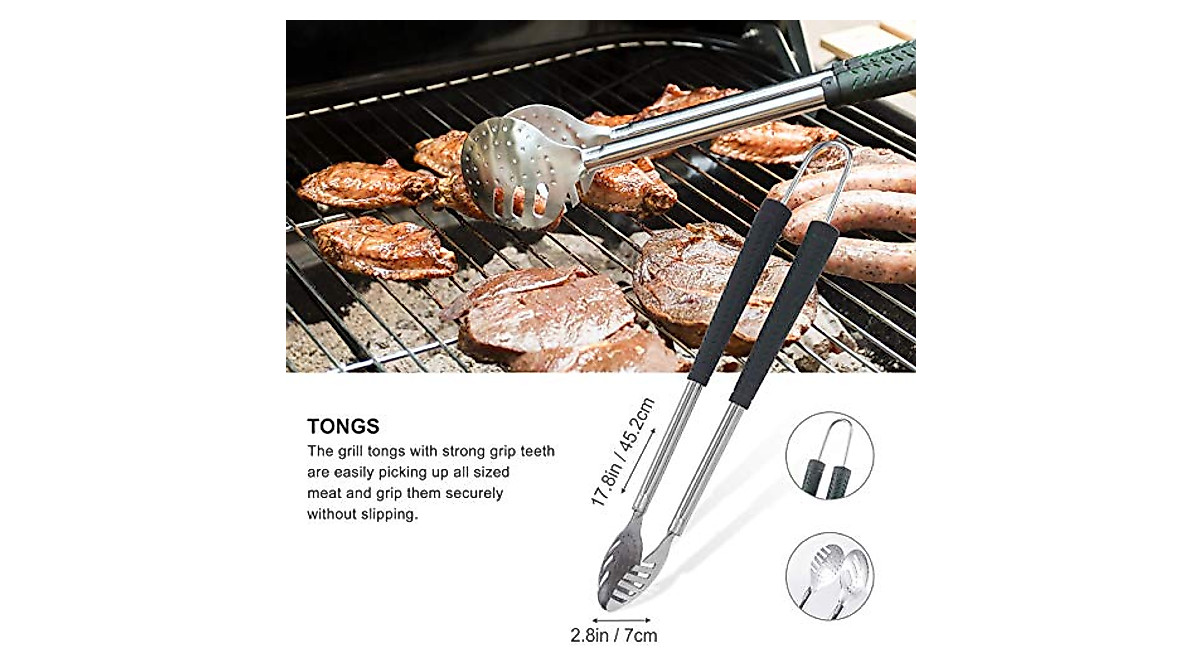 Grilljoy 8pcs BBQ Tools Set - Premium Grilling Gear