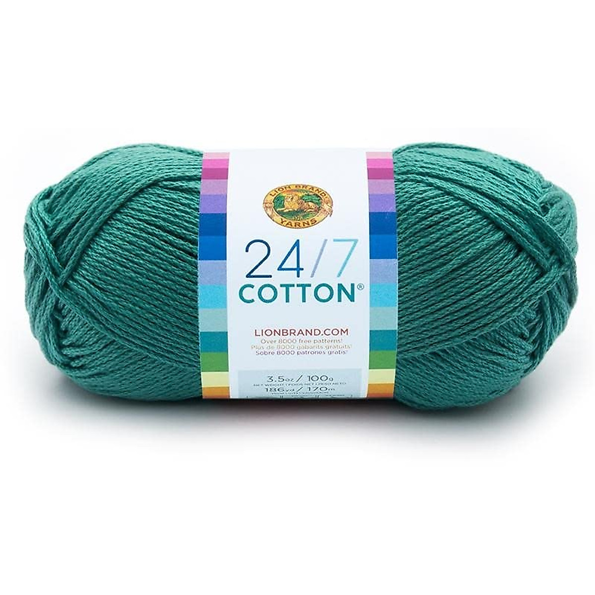 Lion Brand Yarn - 24/7 Cotton - 6 Skein Assortment (Mix 9)