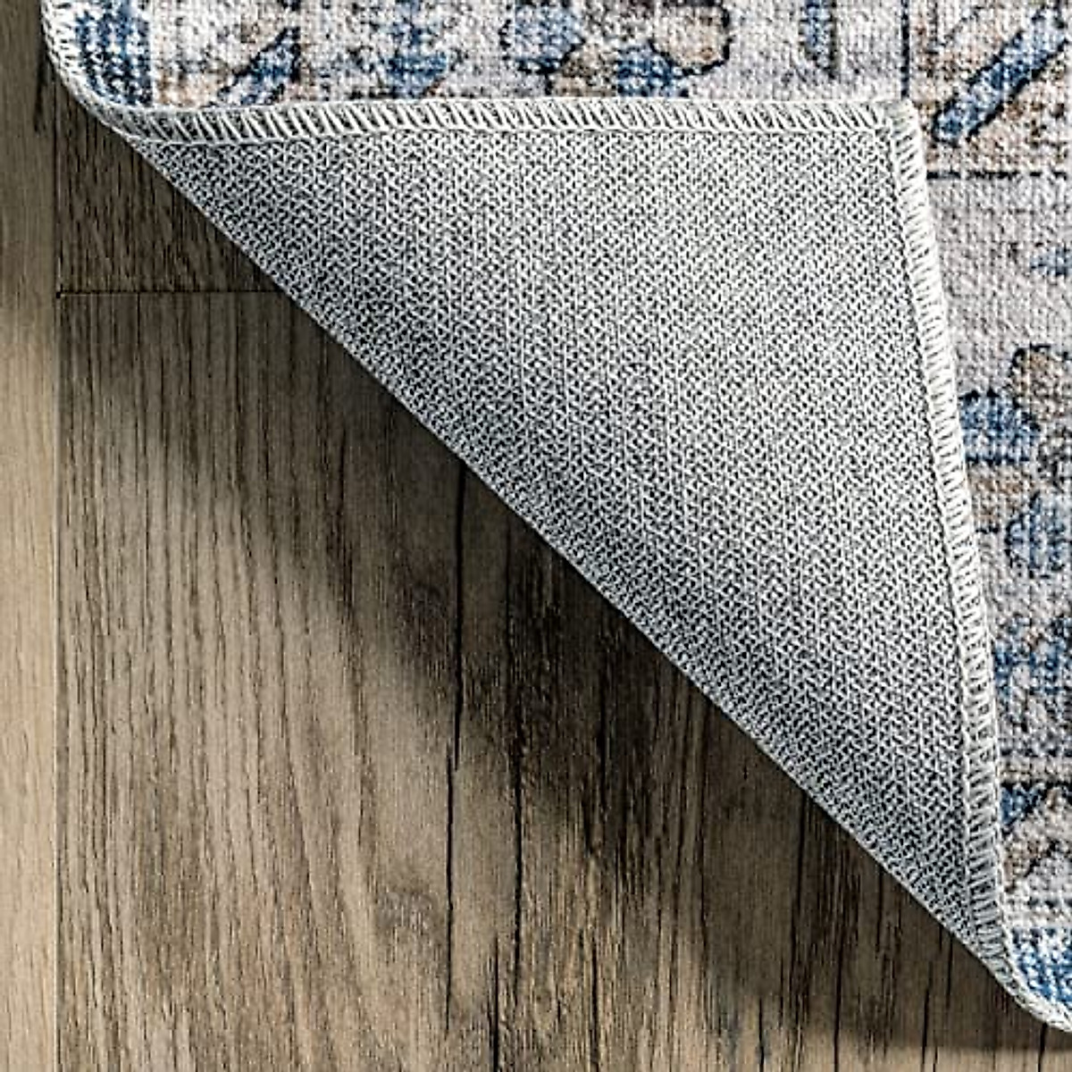 nuLOOM Dania Machine Washable Medallion Accent Rug, 2x3, Navy