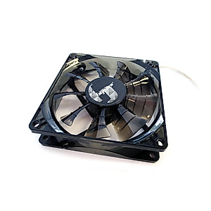 Bgears 90 mm 2 Ball Bearing High Speed High Performance Fan, Translucent Black (b-PWM 90 Black 2ball)