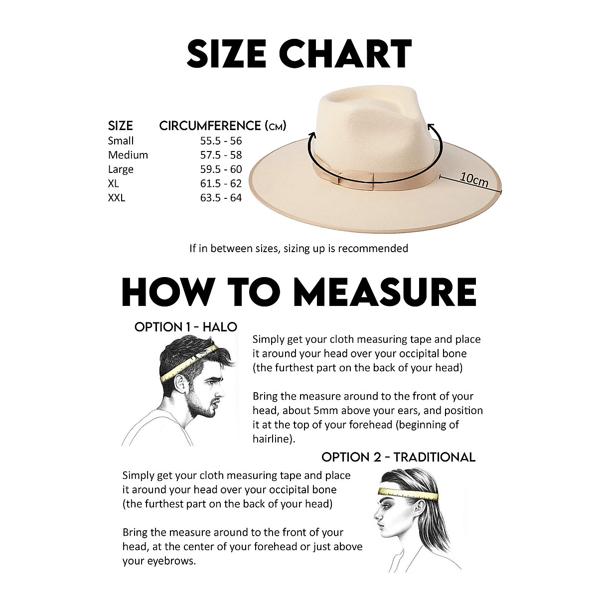 Lack of Color Women's Rancher Fedora Hat (Ivory, Small (55 cm))