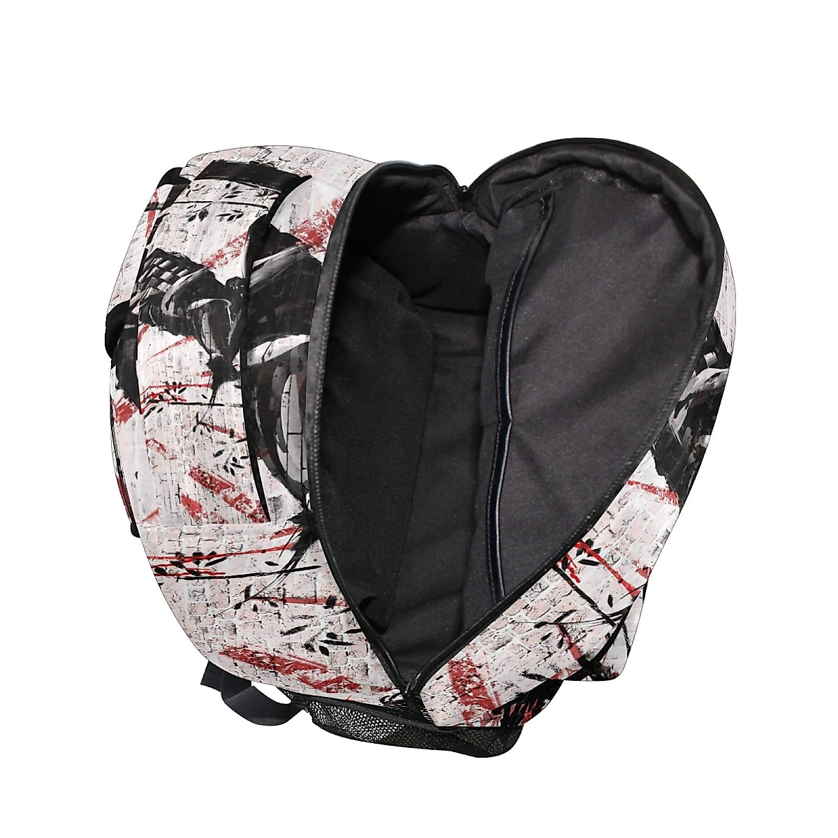 Backpack Japanese Samurai School Shoulder Bag Large Waterproof Durable Bookbag Laptop Daypack for Students Teens Girls Boys Elementary