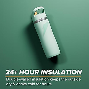 Gatorade 'Overtime' 22oz Stainless Steel Water Bottle, Straw Cap, Blue