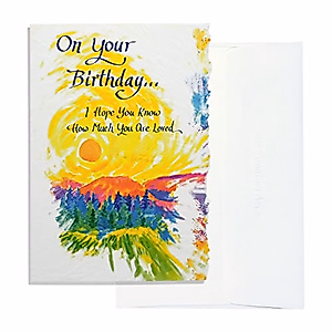 Blue Mountain Arts Birthday Card Assortment—4 Unique Greeting Cards with Uplifting Happy Birthday Wishes for the Special People in Your Life