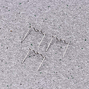 SEWACC Bumper Repair Kit 500pcs Hot Staples Welding Rods Bumper Repair Welding Wire Car Plastic Repair Machine Welding Electrodes Brazing Wire for Car Bumpers (0.6mm) Plastic Repair Welder Kit