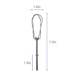 W10490648 Hand Mixer Turbo Beaters for Blending Soups, Smoothies, Shakes, Egg Whites,Replaces:AP5644233,AP6022244,PS11755576,PS11755576-by Sikawai