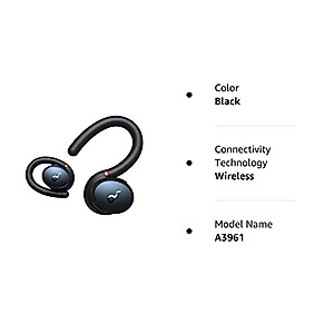 Soundcore by Anker, Soundcore Sport X10 True Wireless Bluetooth 5.2 Workout Headphones, Rotatable Ear Hooks, Deep Bass, IPX7 Waterproof, Sweatproof, 32H Play, Sport Earbuds, Gym, Running (Renewed)