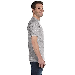 Hanes Men's Tagless Comfortsoft Crewneck T-shirt (Pack of 5) (Medium, Grey)