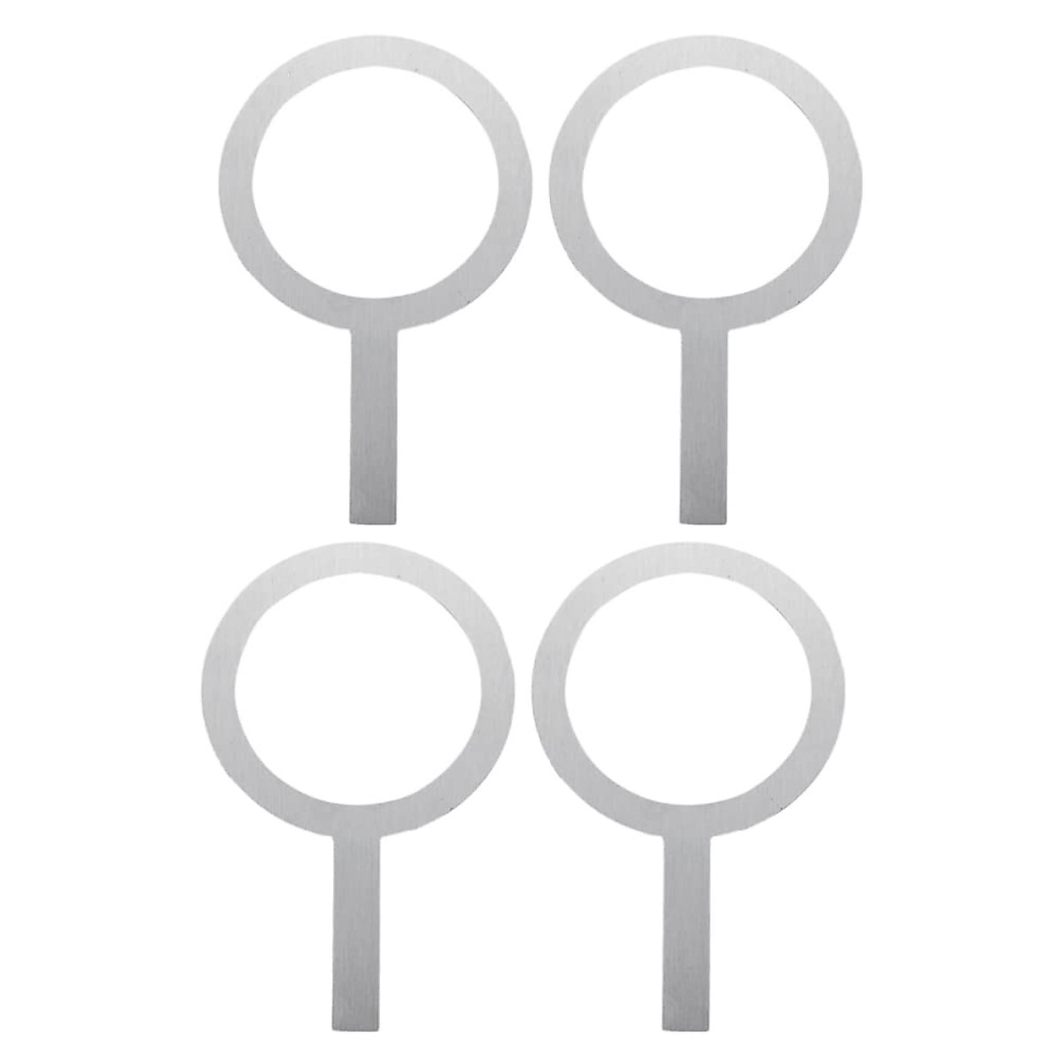 Cabilock Cup Cover 4pcs Scald- proof Baking Cup Ring Milk Coffee Cup Rim Milk Tea Cup Gasket with Handle for Home Cafe House Milk Tea Shop Metal Cup