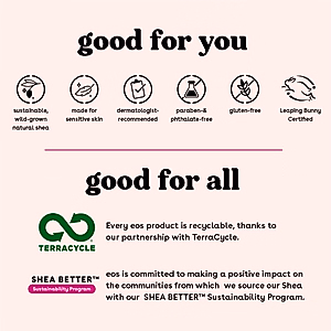 EOS Limited Edition Holiday Lip Balm, Candy Cane Swirl, All-Day Moisture, Made for Sensitive Skin, 0.39 oz, 2-Pack, Clear