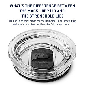 YETI Rambler 30 oz Travel Mug, Stainless Steel, Vacuum Insulated with Stronghold Lid, Big Sky Blue