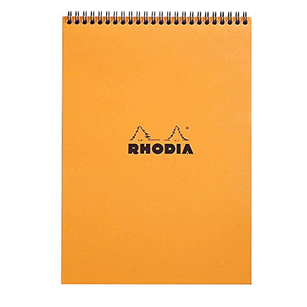 Rhodia Wirebound Pad - A4 (8.25 x 11.75 inches) - Grid, Orange, Pack of 3