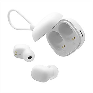 ADV. 500 True Wireless Earbuds, World's Smallest Wireless BT 5.2 Earphones Wide-Range Connection, Touch Control, Built-in Mic, Powerful Sound with Deep Bass [White]