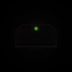 Night Fision Optics Ready Stealth .290-.313 Night Sight Set Compatible with Glock 17/19/34, Orange Front Ring, Blank Rear Sight