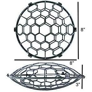 Floral Cage Arranger for Flowers l Bouquet Floral Cage l Pillow Floral Cage for Centerpieces and Vases l Sell in Set of 2 (8", Pillow) (335-72-07)