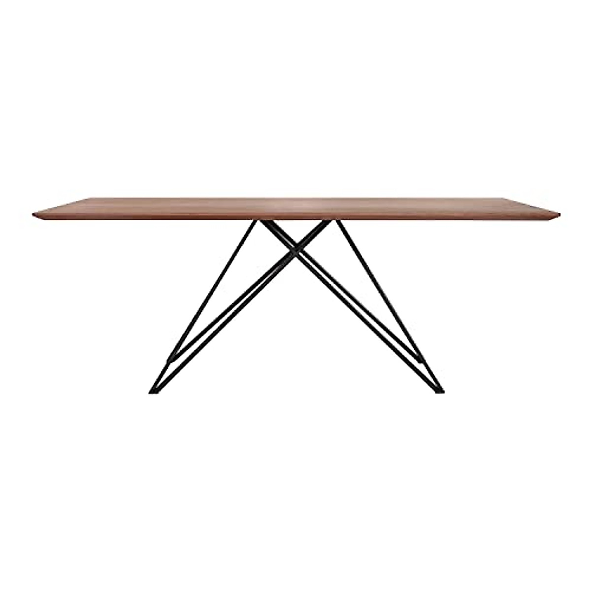 Armen Living Modena Dining Table, Matte Black 79 x 30 x 39.5