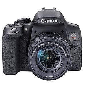 Canon EOS Rebel T8i DSLR Camera w/EF-S 18-55mm F/4-5.6 is STM Zoom Lens + 128GB Memory + Case + Tripod + Filters (36pc Bundle)