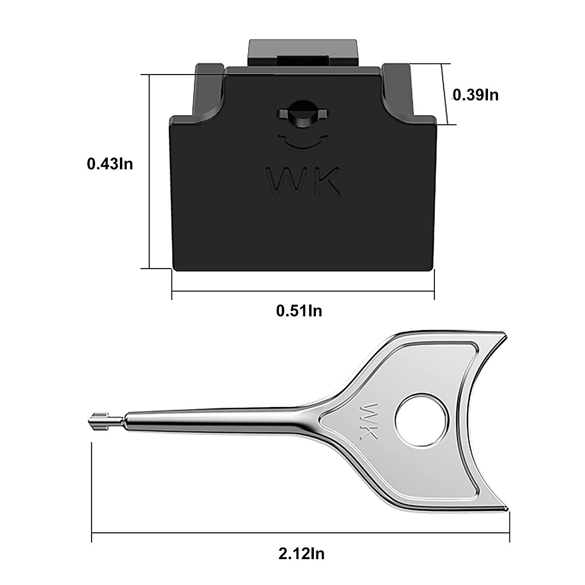 100Pcs RJ45 Port Lock with 5 Keys, Locking RJ45 Port/Dust Blocker,RJ45 Dust Cover Cap Female Port Plugs Protector,Compatible RJ45 Port Devices (Transparent)