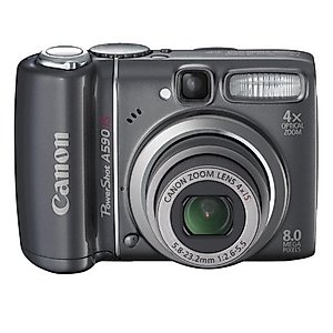 Canon PowerShot A590IS 8MP Digital Camera with 4x Optical Image Stabilized Zoom (OLD MODEL)