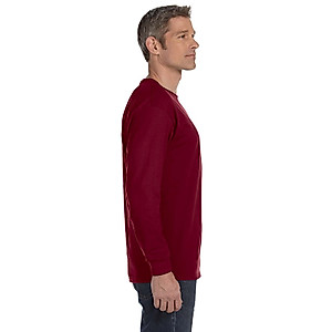 Gildan Mens 5.3 oz. Heavy Cotton Long-Sleeve T-Shirt G540 -GARNET XL