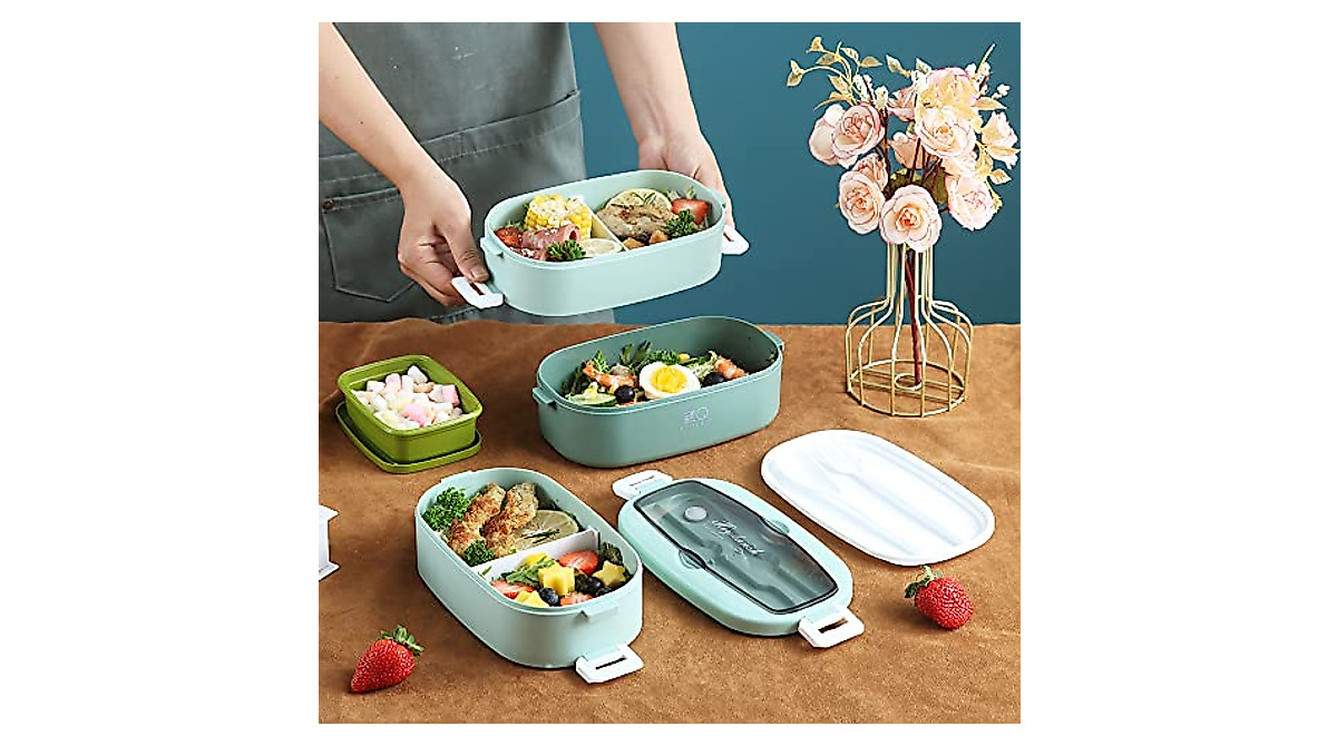 ZZQ Classic Stackable Bento Box - Stylish & Functional