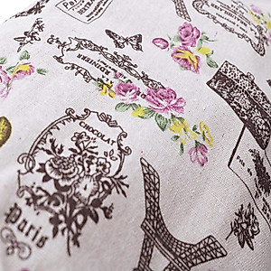 Large Laundry Basket, 63L Foldable Storage Bin, ZUEXT Freestanding Laundry Hamper with Handles for Girls Nursery Bedroom, Dirty Clothes Laundry Basket, Baby Shower Gifts(Floral Paris Towel)