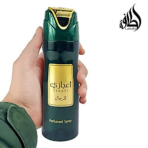 Ejaazi Deodorant - 200ML (6.7 oz) I For a Confident Personality I Energizing oud fragrance I Classy Unisex Scent I Summer Deo Fresh, Citrus, Pepper I Wearer appear classy I by Lattafa Perfumes