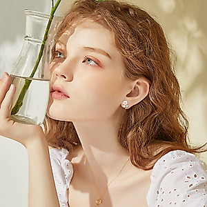 JOERICA 10Pcs Cartilage Earrings for Women 18G CZ Helix Tragus Piercing Jewelry 316L Stainless Steel Cute Butterfly Cartilage Stud Earrings Set